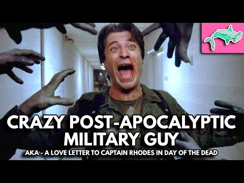 Crazy Post-Apocalypse Military Guy - Upside Down Shark